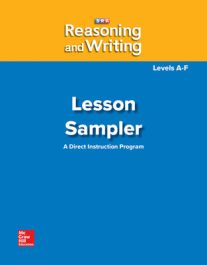Reasoning and Writing Levels A-F, Lesson Sampler
